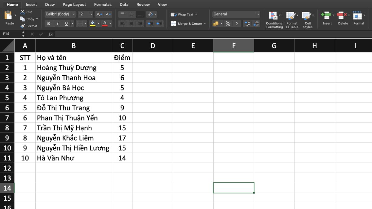 Hướng dẫn 6 cách tính tổng hàng dọc trong Excel nhanh chóng